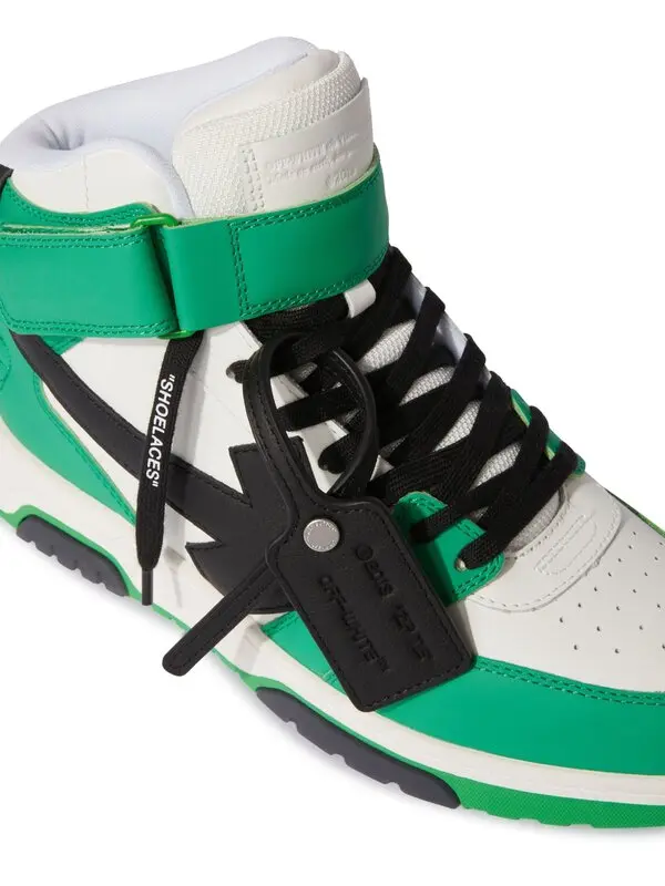 Off-White Out Of Office High-top Sneakers - Green