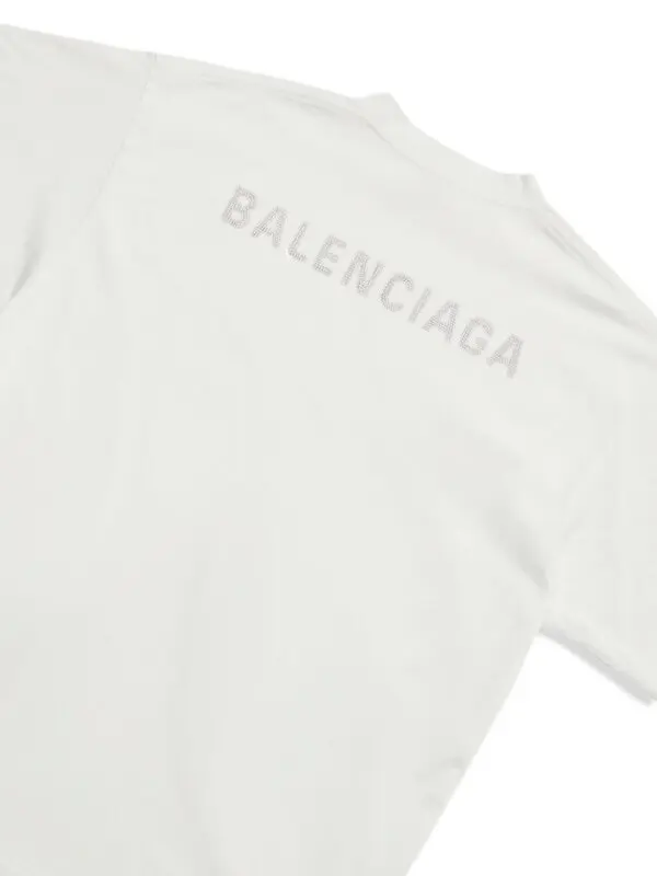 Balenciaga Embroidered-logo Cotton T-shirt