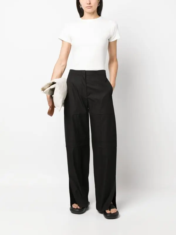 JIL SANDER Panelled Straight Leg Trousers