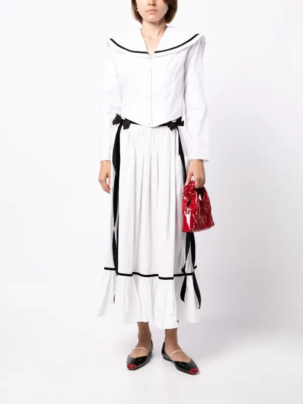 Batsheva Kipp Bow-detail Long Skirt