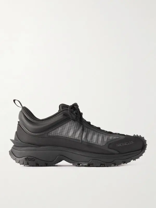 Moncler Mesh And Rubber Sneakers