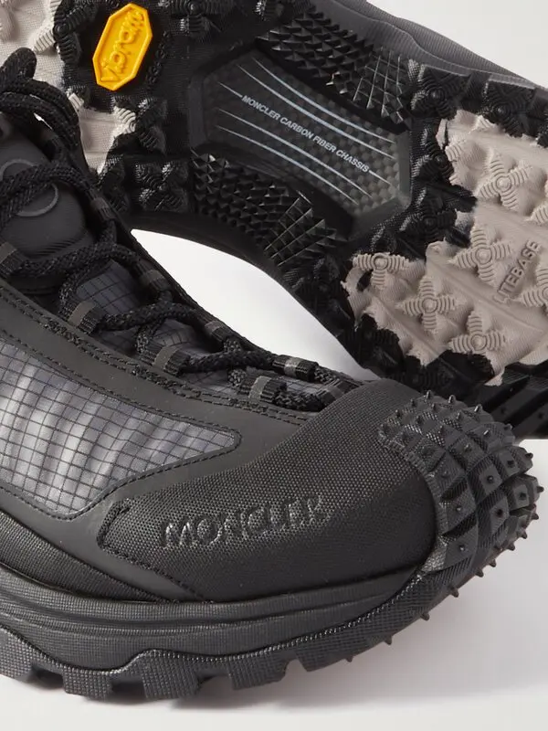 Moncler Mesh And Rubber Sneakers