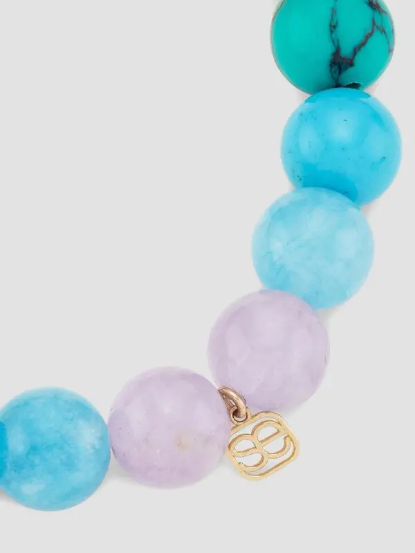 SYDNEY EVAN 14k Yellow Gold & Multi-gemstone Beaded Stretch Bracelet