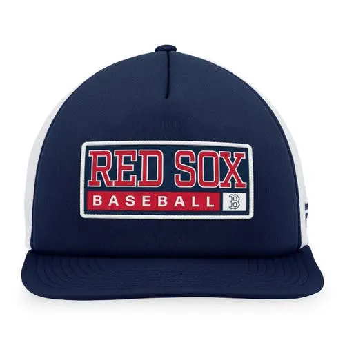 Majestic International White Boston Red Sox Foam Trucker Snapback Hat