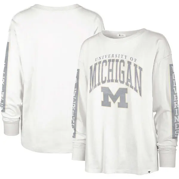 '47 Michigan Wolverines Statement Soa 3-hit Long Sleeve T-shirt - White