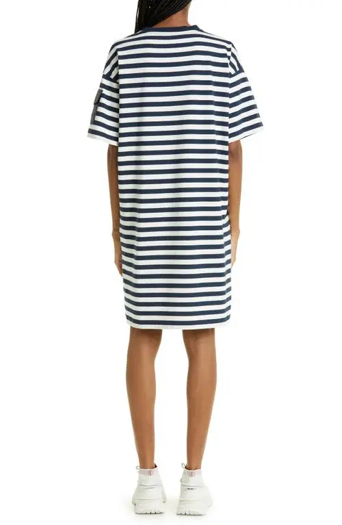 Moncler Stripe Cotton Jersey T-shirt Dress