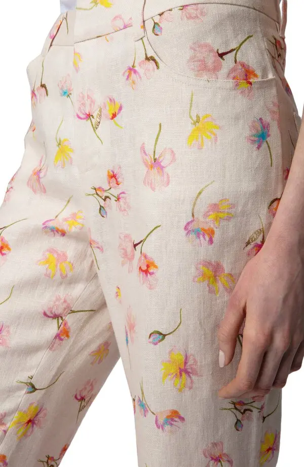 Zadig&Voltaire Pistol Courtney Floral Linen Pants