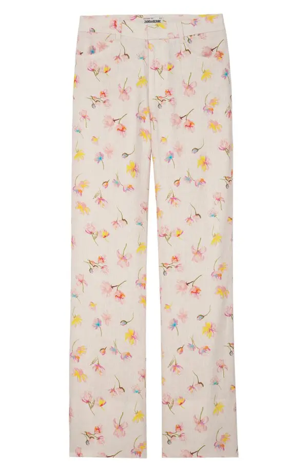 Zadig&Voltaire Pistol Courtney Floral Linen Pants