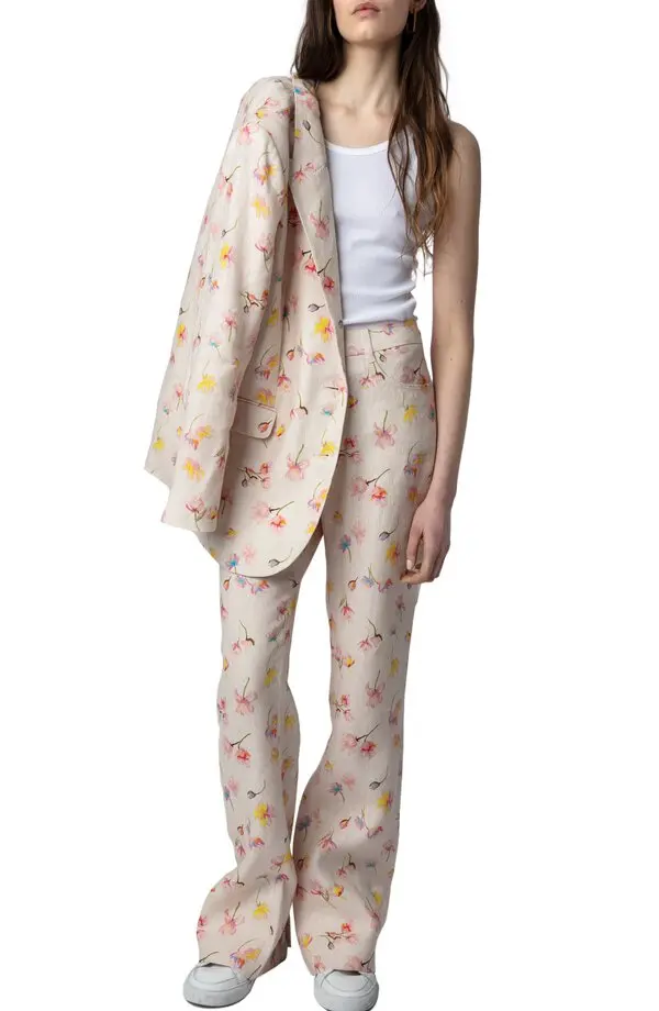 Zadig&Voltaire Pistol Courtney Floral Linen Pants
