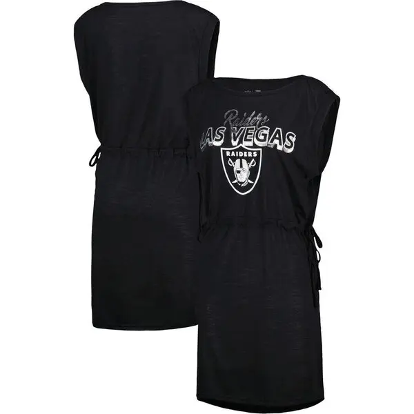 G-III 4HER BY CARL BANKS Las Vegas Raiders G.o.a.t. Swimsuit Cover-up - Black