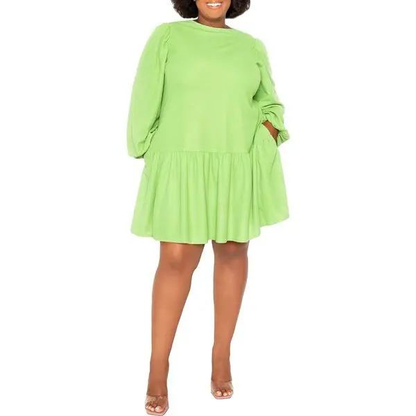 BUXOM COUTURE Tie Back Terry Dress