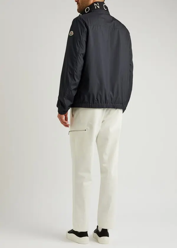 Moncler Beid Logo Shell Jacket - Navy | Editorialist