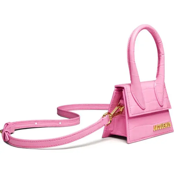 Jacquemus Le Chiquito Mini Leather Top Handle Bag - Pink
