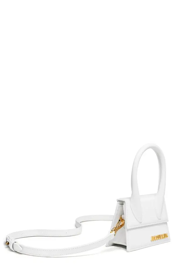 Jacquemus Le Chiquito Mini Leather Top Handle Bag - White