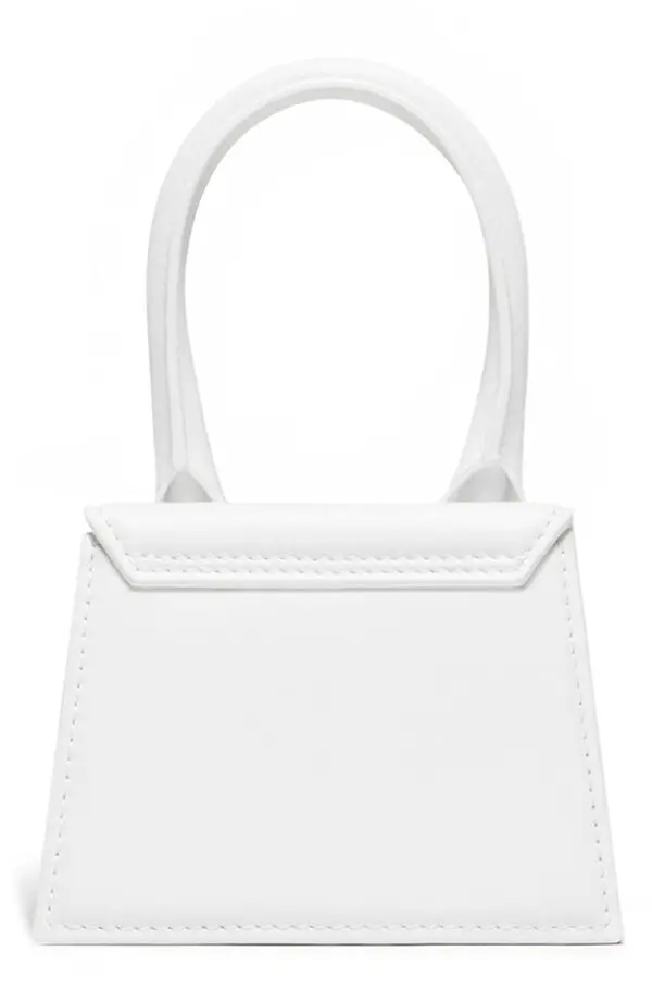 Jacquemus Le Chiquito Mini Leather Top Handle Bag - White