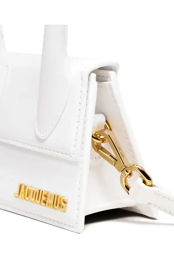 Jacquemus Le Chiquito Mini Leather Top Handle Bag - White
