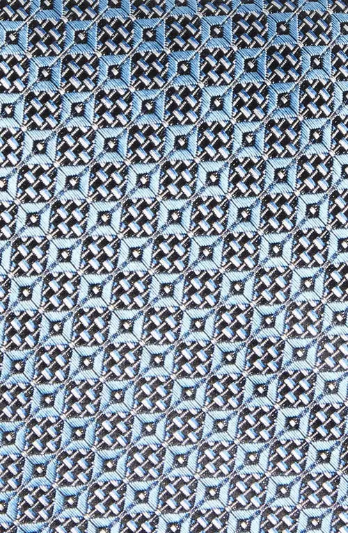 Zegna Paglie Geometric Jacquard Silk Tie