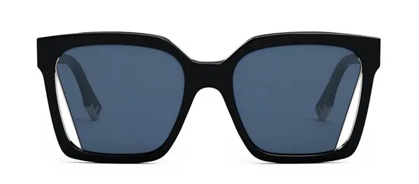 Fendi Way Fe 40085i 01v Square Sunglasses - Blue | Editorialist