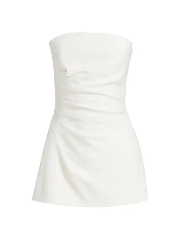 Proenza Schouler Draped Strapless Top - White