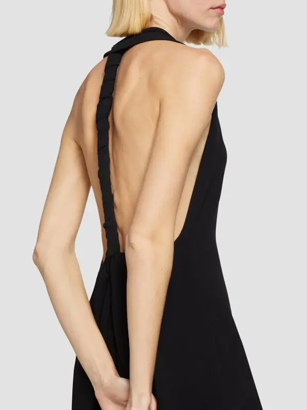 Proenza Schouler Twisted Back Maxi Dress - Black