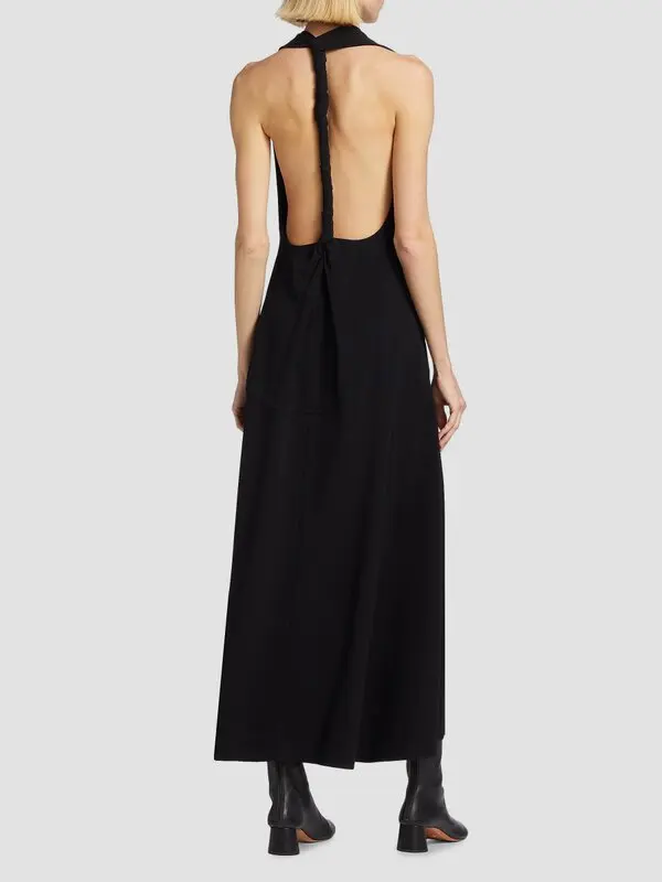 Proenza Schouler Twisted Back Maxi Dress - Black