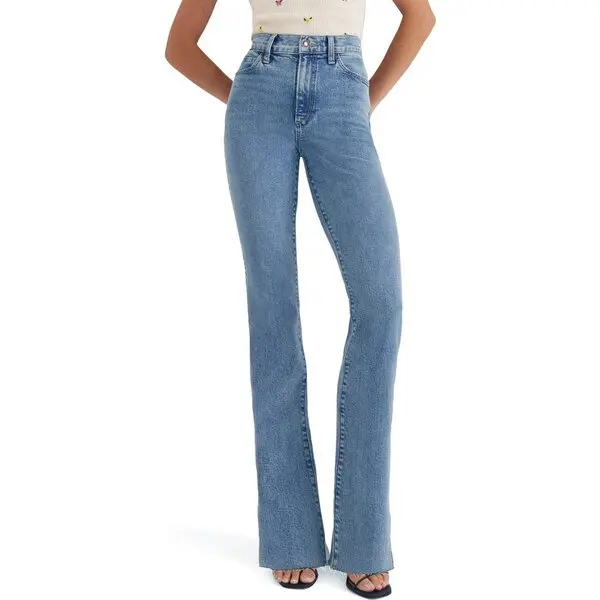 FAVORITE DAUGHTER Valentina Super High Waist Bootcut Jeans - Indio
