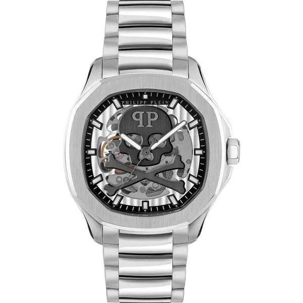 Philipp Plein Skeleton Spectre Automatic Bracelet Watch - Stainless Steel