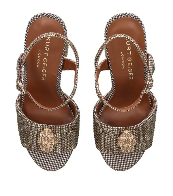Kurt Geiger Kensington Platform Sandals 125 - Beige