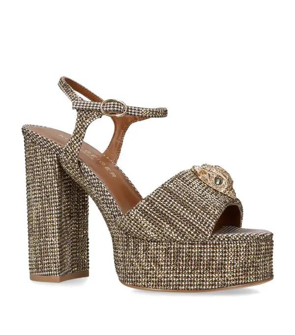 Kurt Geiger Kensington Platform Sandals 125 - Beige