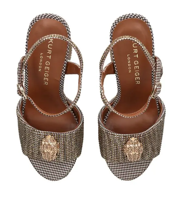 Kurt Geiger Kensington Platform Sandals 125 - Beige