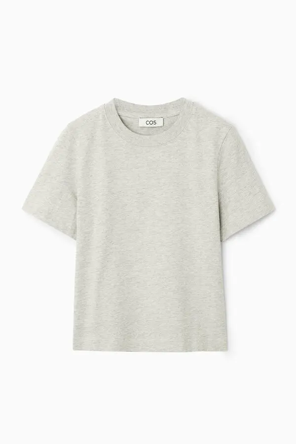 Cos Regular Fit Organic Cotton T-shirt - Gray
