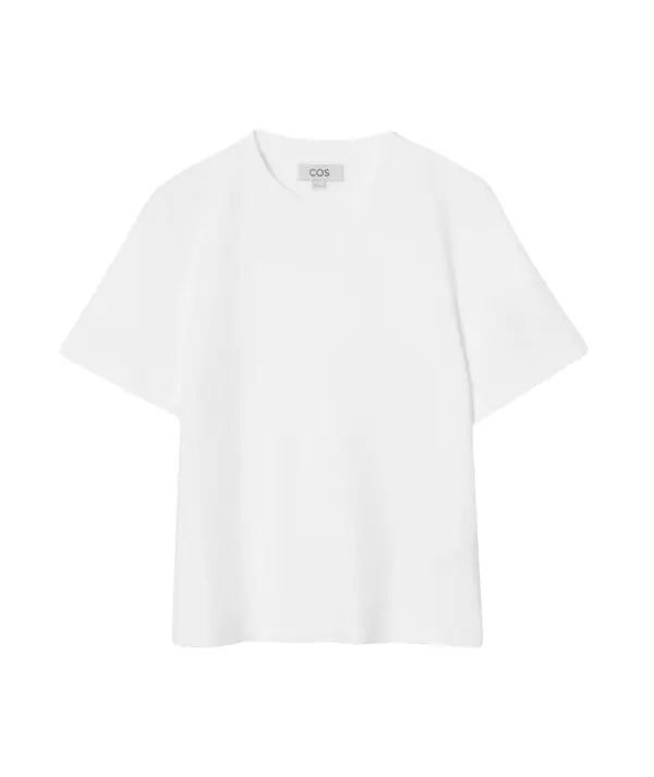 Cos Clean Cut Regular T-shirt - White