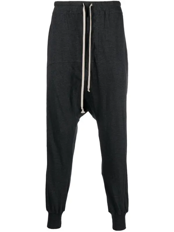 Rick Owens Drop-crotch Drawstring Track Pants - Grey