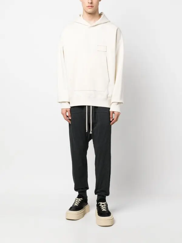 Rick Owens Drop-crotch Drawstring Track Pants - Grey
