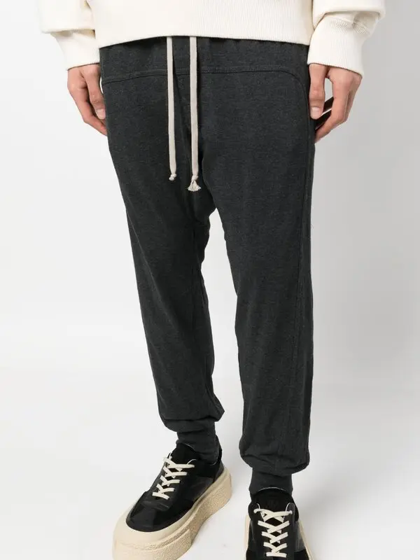 Rick Owens Drop-crotch Drawstring Track Pants - Grey