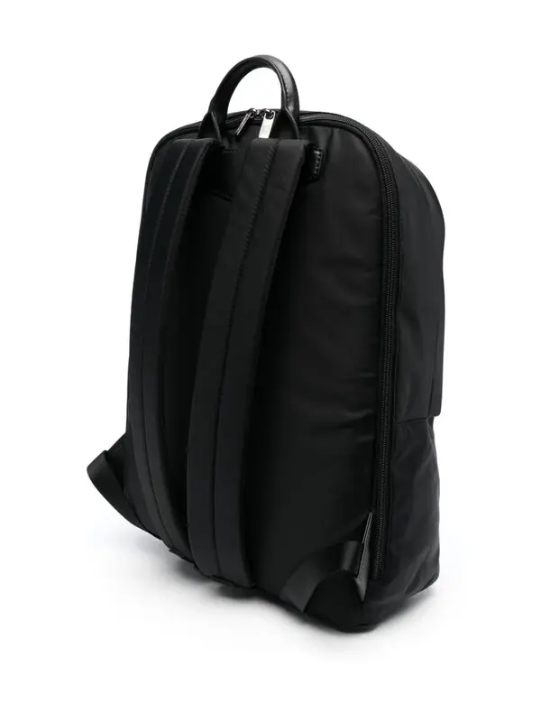 Emporio Armani Logo-plaque Backpack - Black