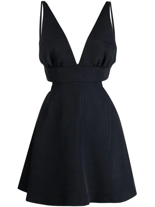 LoveShackFancy Oversized Bow Mini Dress