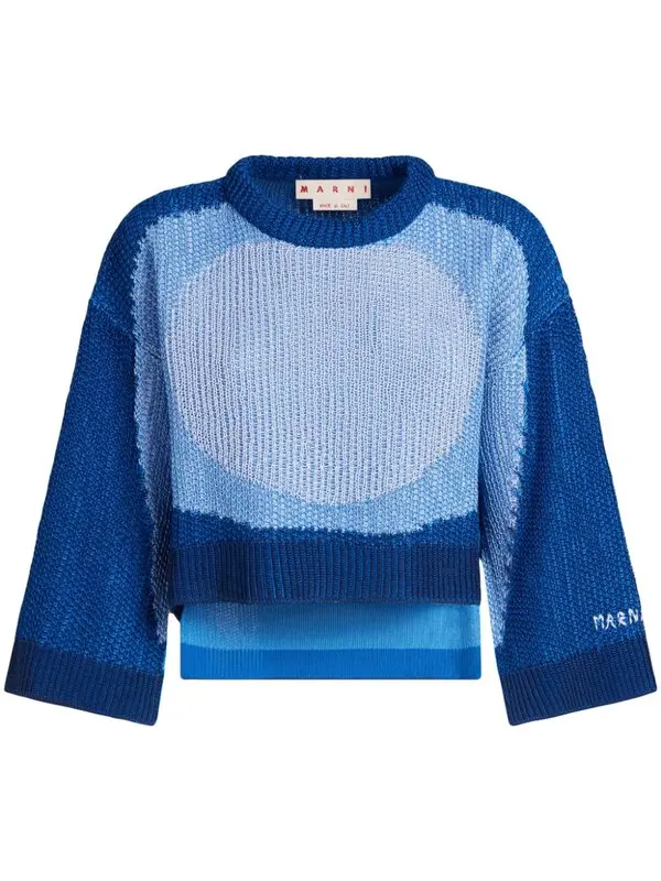 Marni Intarsia-knit Cotton Jumper