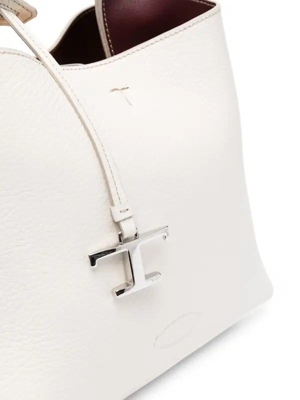 TOD'S T Timeless Mini Tote Bag - White