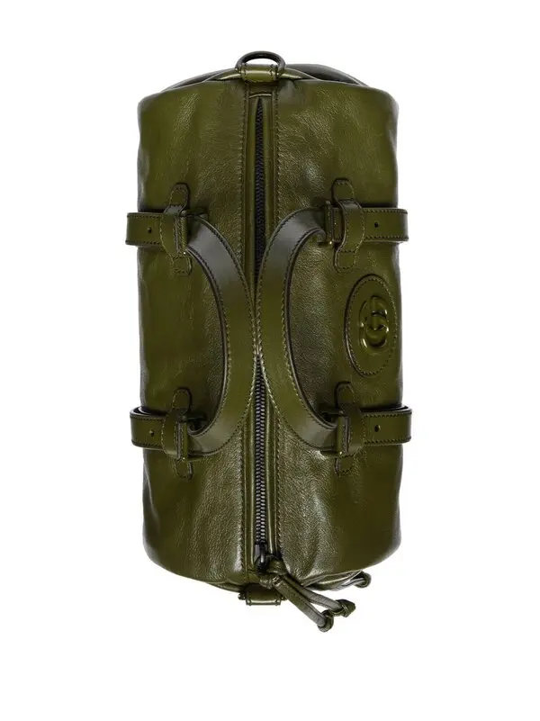 Gucci Double G Leather Duffle Bag