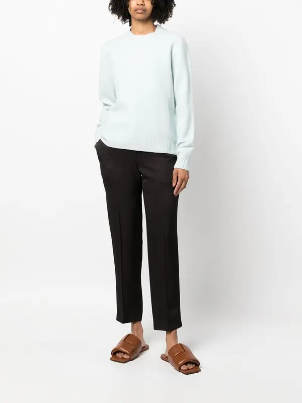 JIL SANDER Cropped Twill Trousers