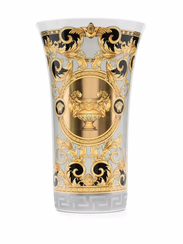 Versace Barocco-print Vase