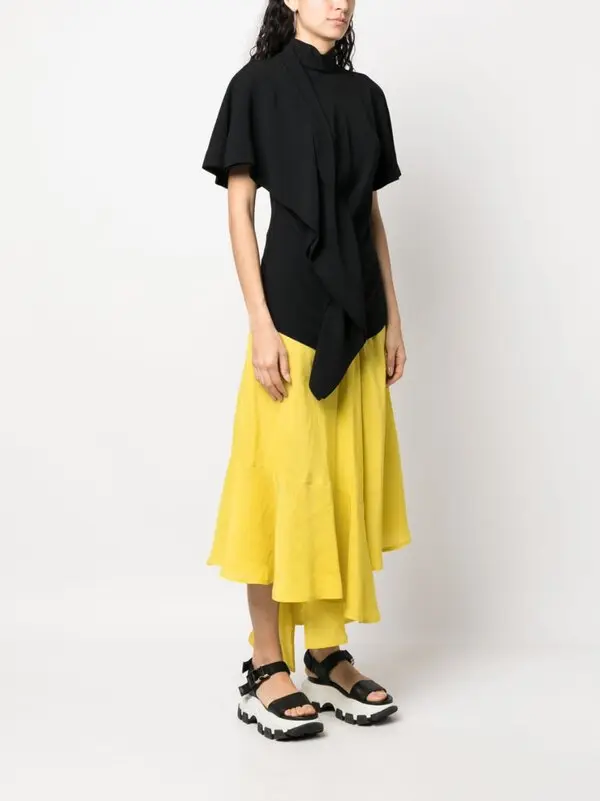 Colville Asymmetric Draped Top