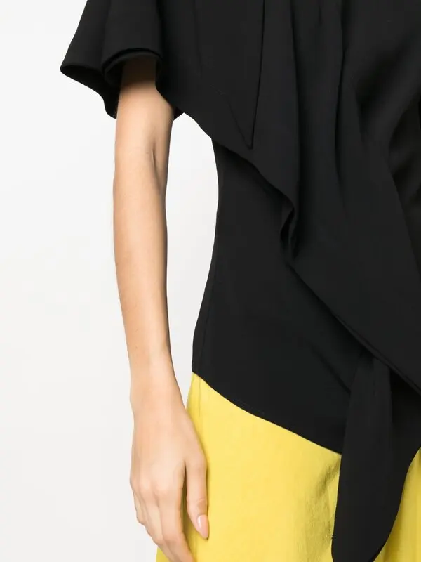 Colville Asymmetric Draped Top