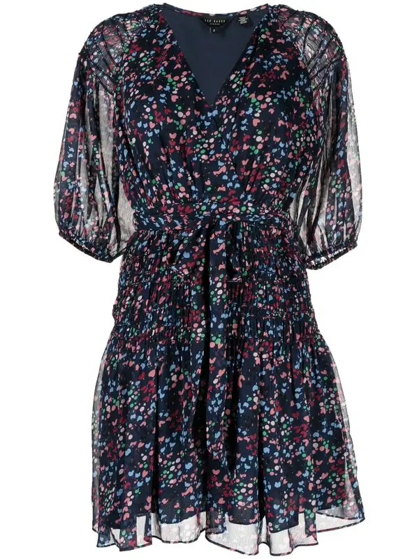 Ted Baker London Casadee Wrap Mini Dress