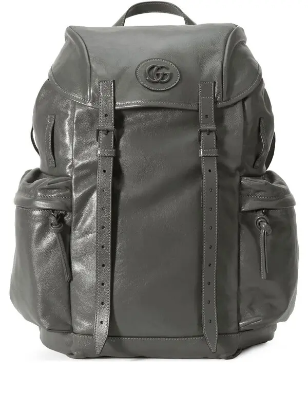 Gucci Logo-plaque Leather Backpack