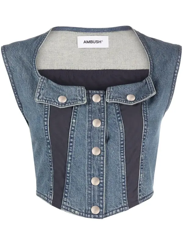 AMBUSH Bustier Denim Vest