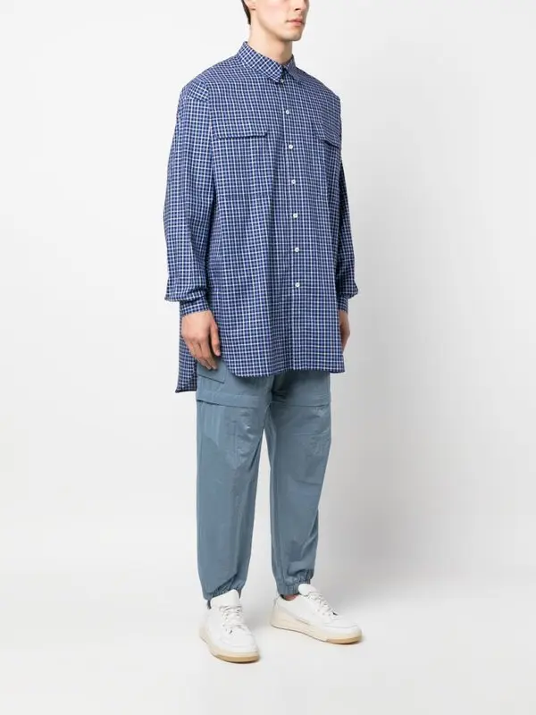 CHLOE NARDIN Plaid-pattern Oversize Shirt