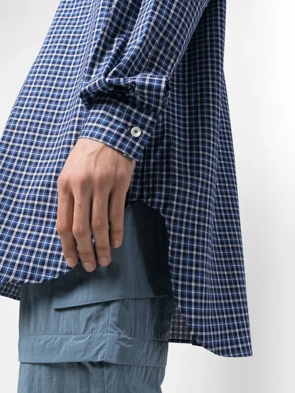 CHLOE NARDIN Plaid-pattern Oversize Shirt