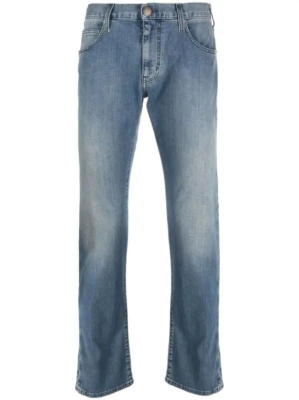 Emporio Armani Straight-leg Twill Jeans